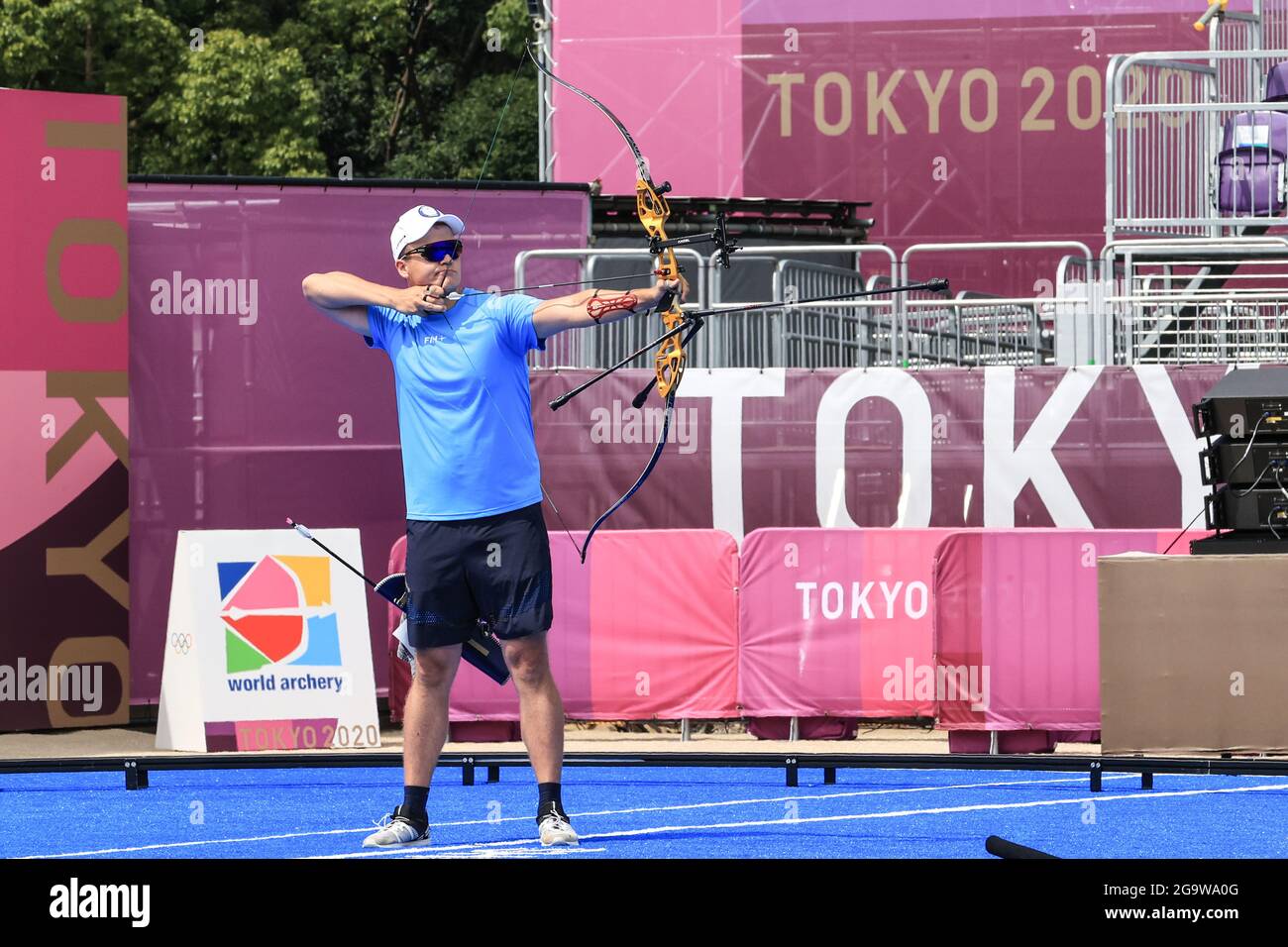 Tokyo, Japan. 28th July, 2021. VIKSTROM Antti (FIN) Archery : Men's ...