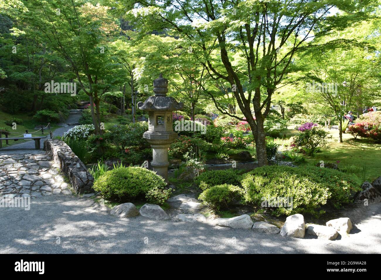 Seattle's iconic Japanese Gardens in Washington Park Stock Photo - Alamy