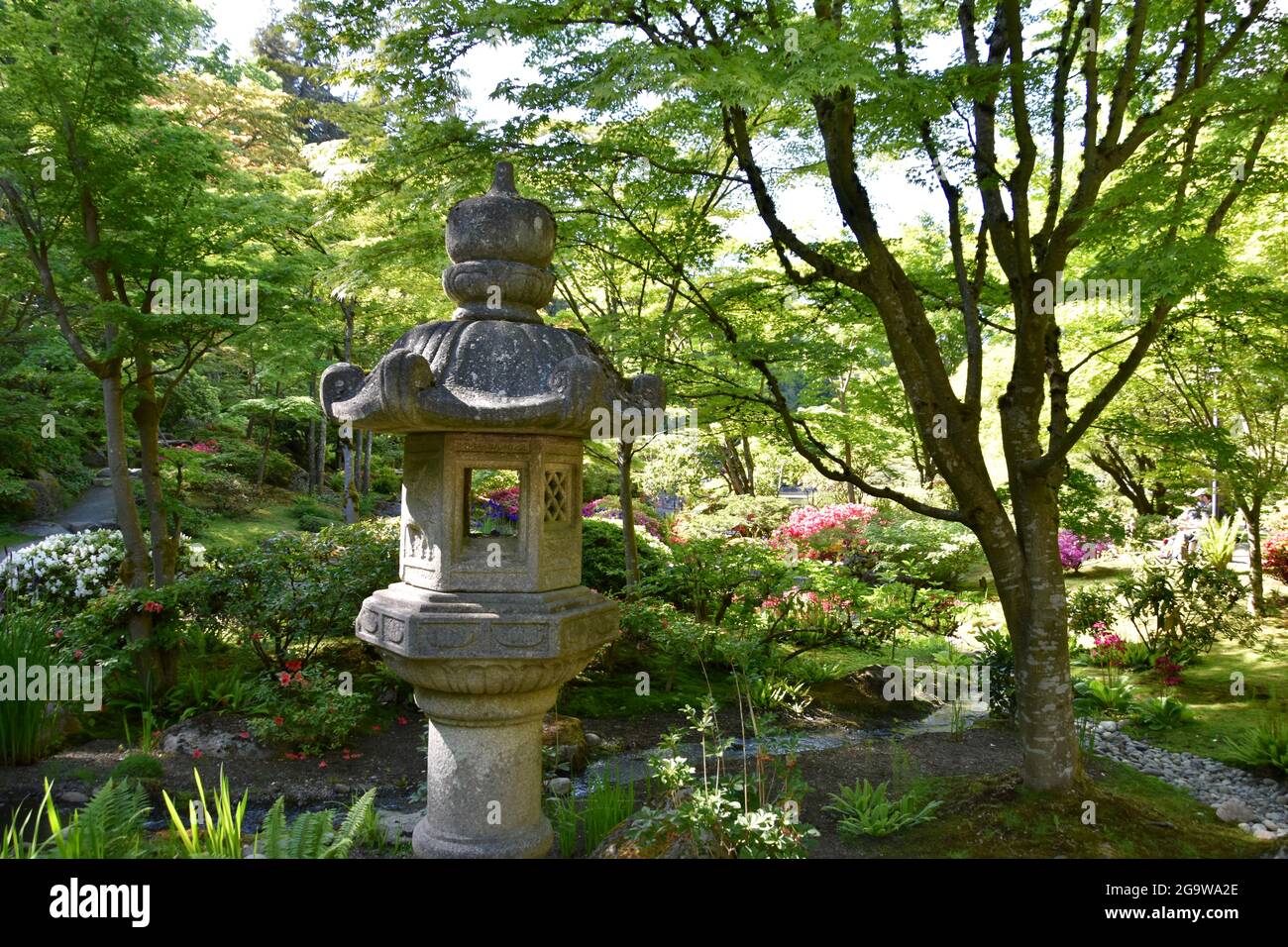 Seattle's iconic Japanese Gardens in Washington Park Stock Photo - Alamy