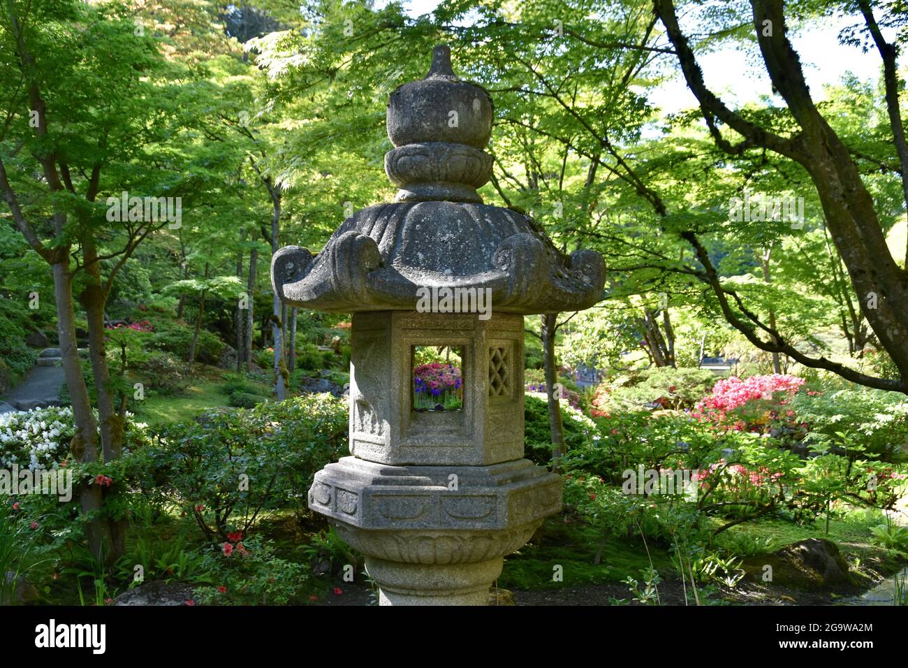 Seattle's iconic Japanese Gardens in Washington Park Stock Photo - Alamy
