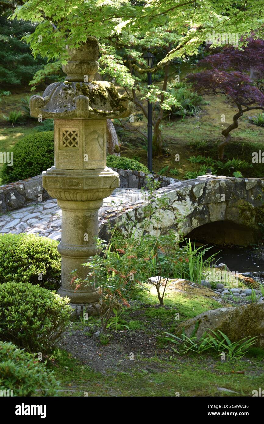 Seattle's iconic Japanese Gardens in Washington Park Stock Photo - Alamy