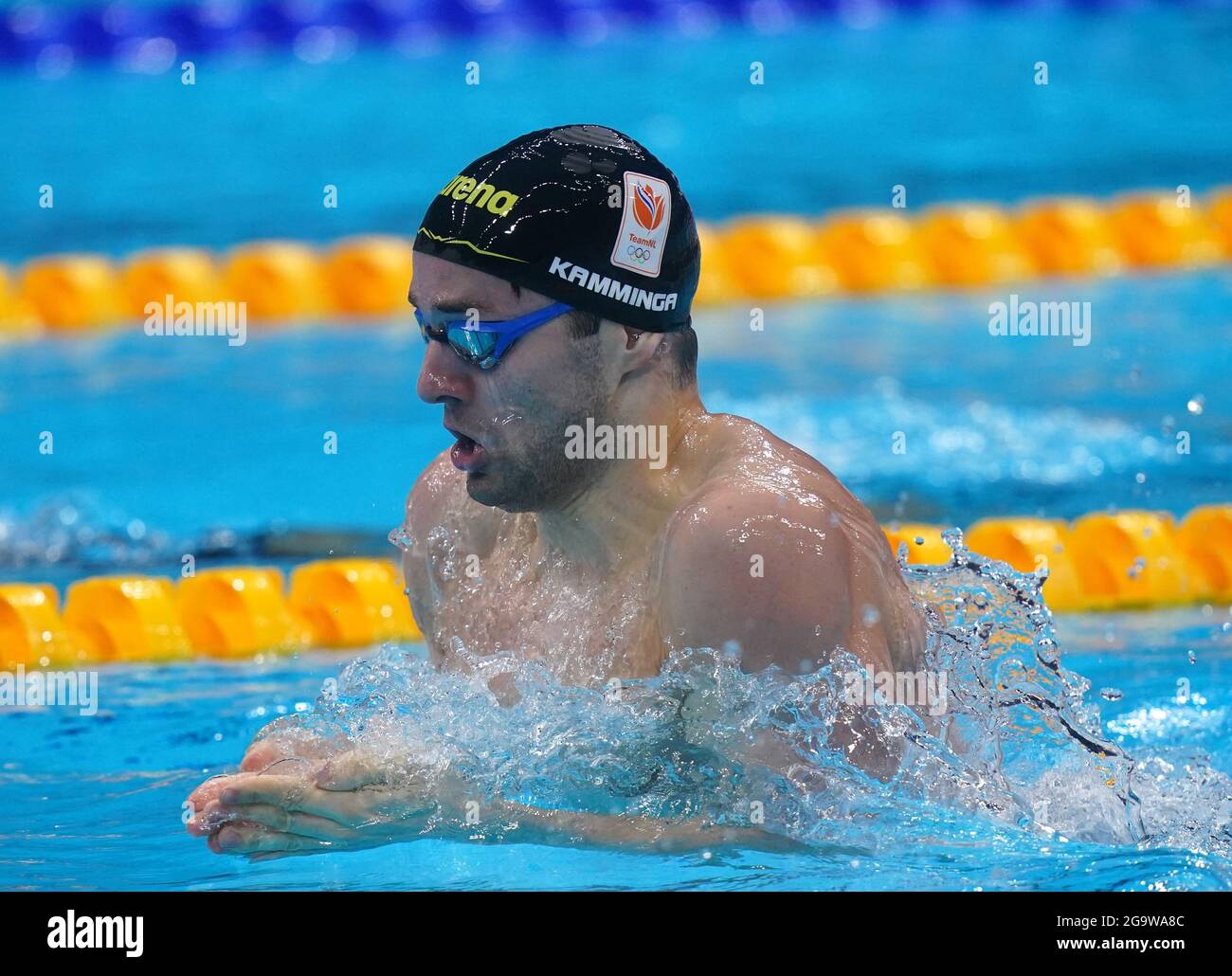 Netherlands' Arno Kamminga wins the Men's 200m Breaststroke semifinal 1 ...