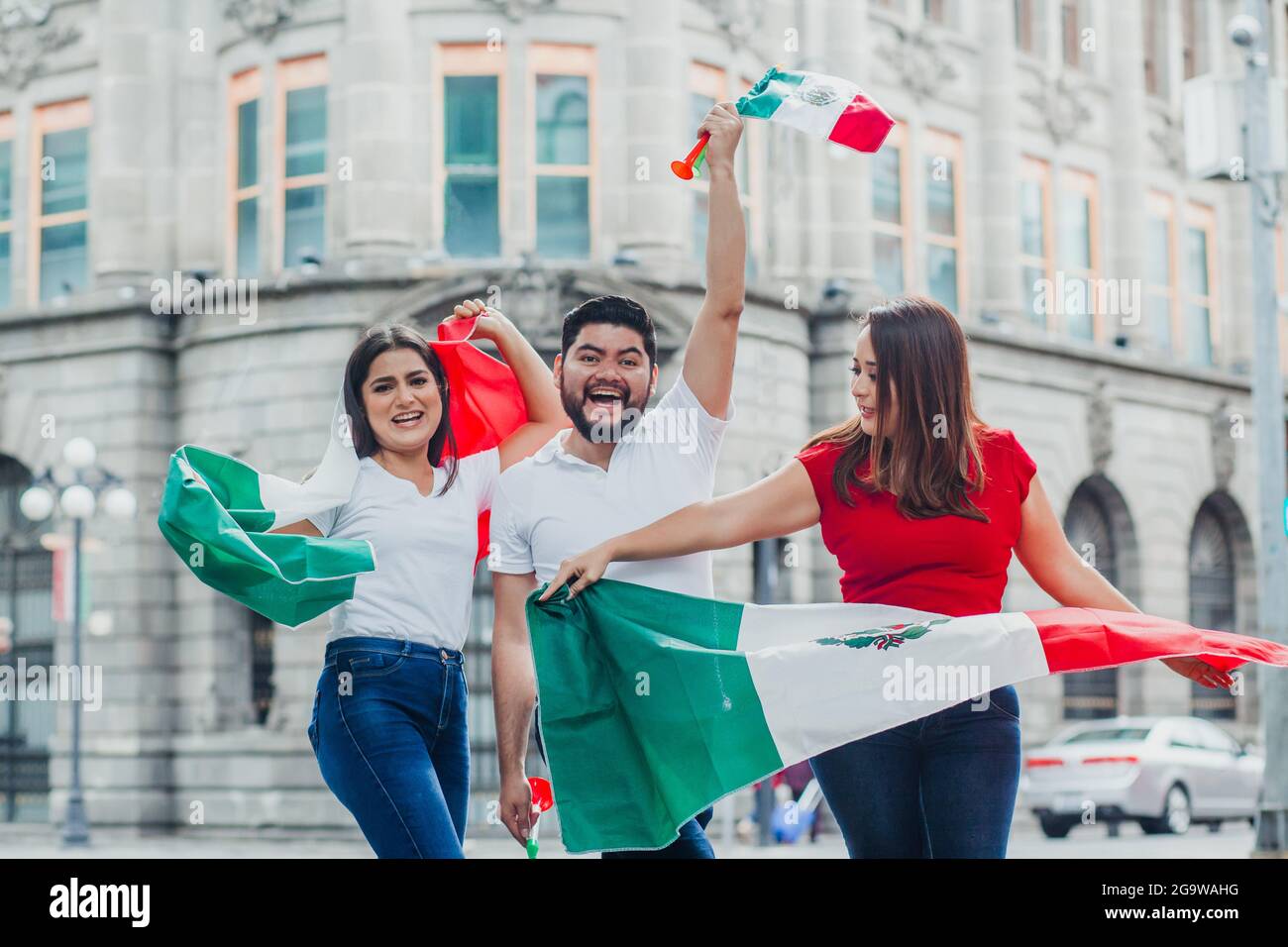 Group Of Mexican People