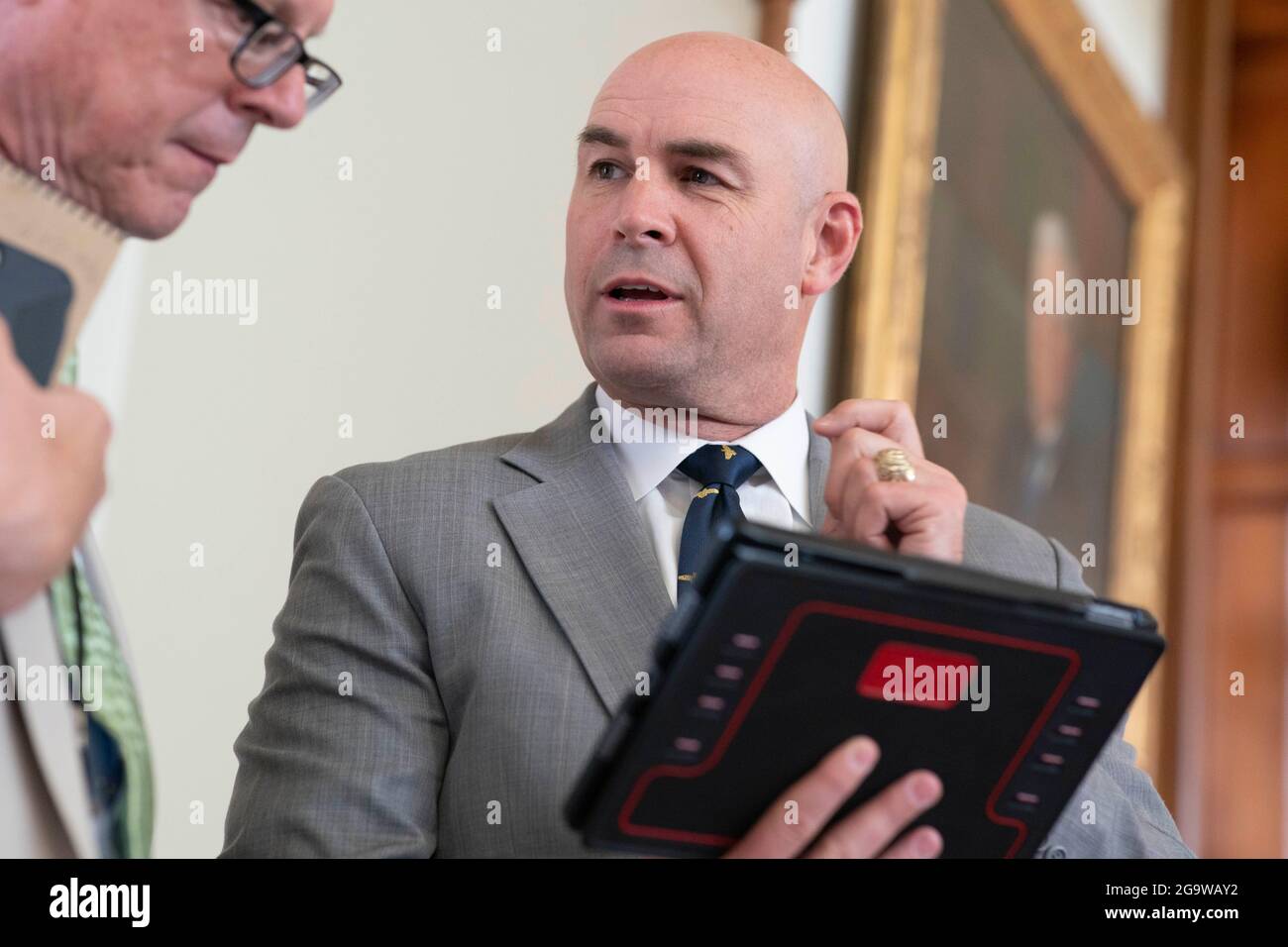 Austin, TX, USA. 25th May, 2021. State Rep. JAKE ELLZEY, shown here in ...