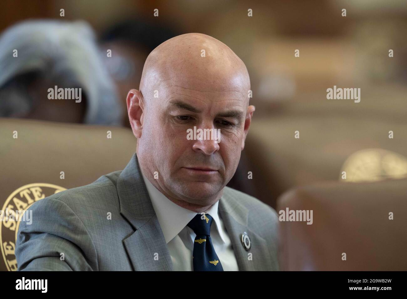 Austin, TX, USA. 25th May, 2021. State Rep. JAKE ELLZEY, shown here in ...