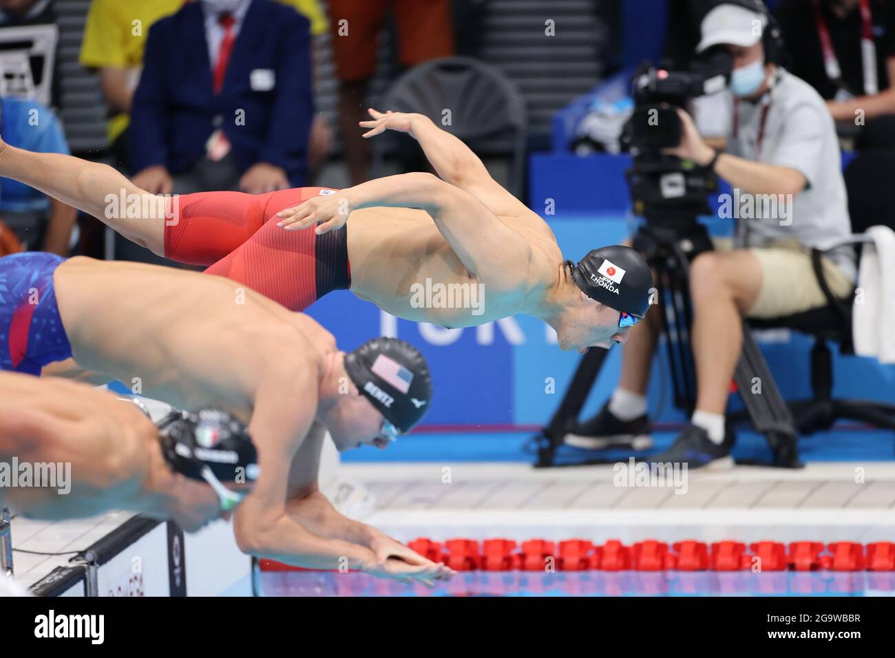 Tokyo, Japan. 28th July, 2021. Tomoru Honda (JPN) Swimming : Men's 200m ...