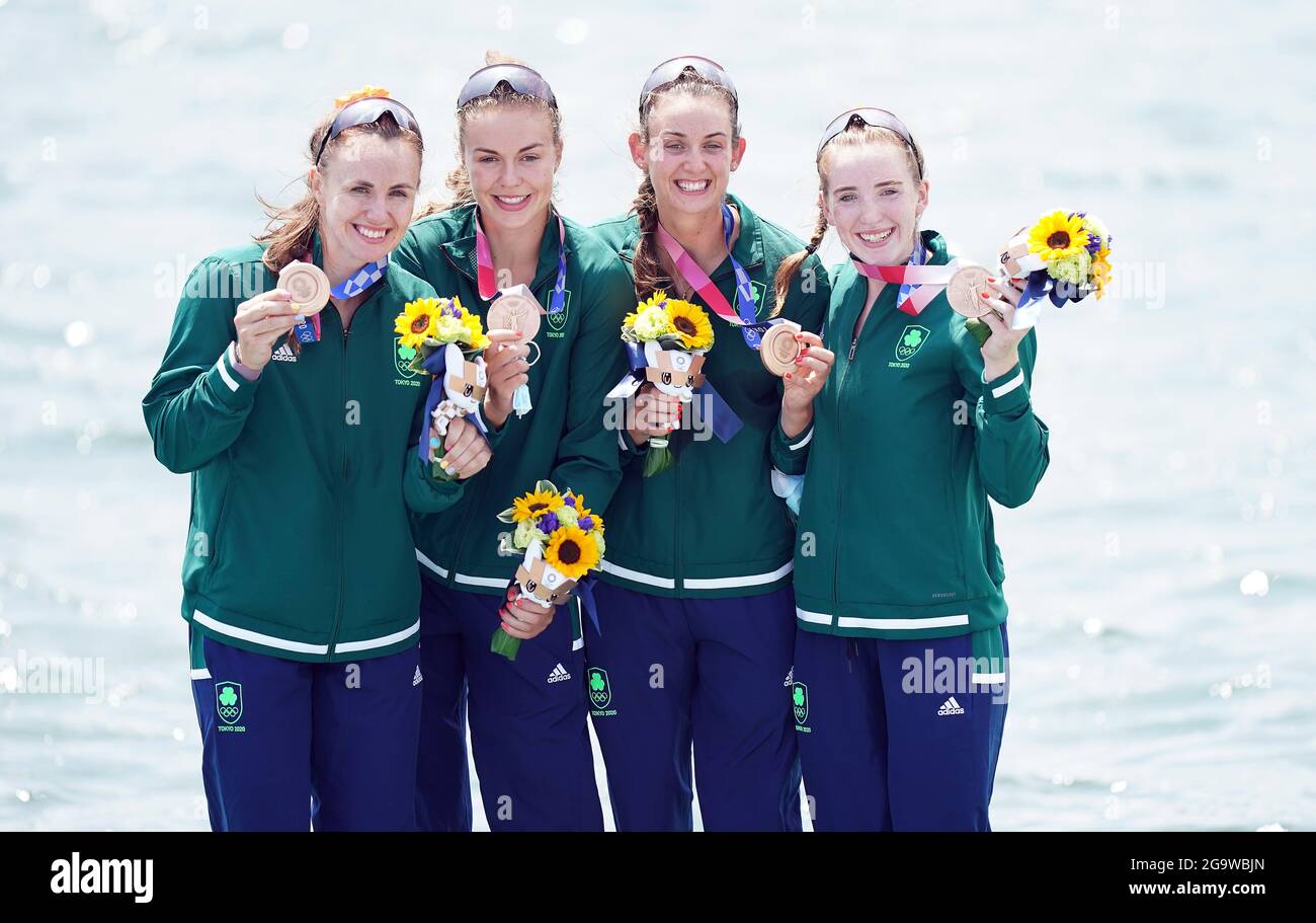Republic of Ireland’s Emily Hegarty, Fiona Murtagh, Eimear Lambe and ...