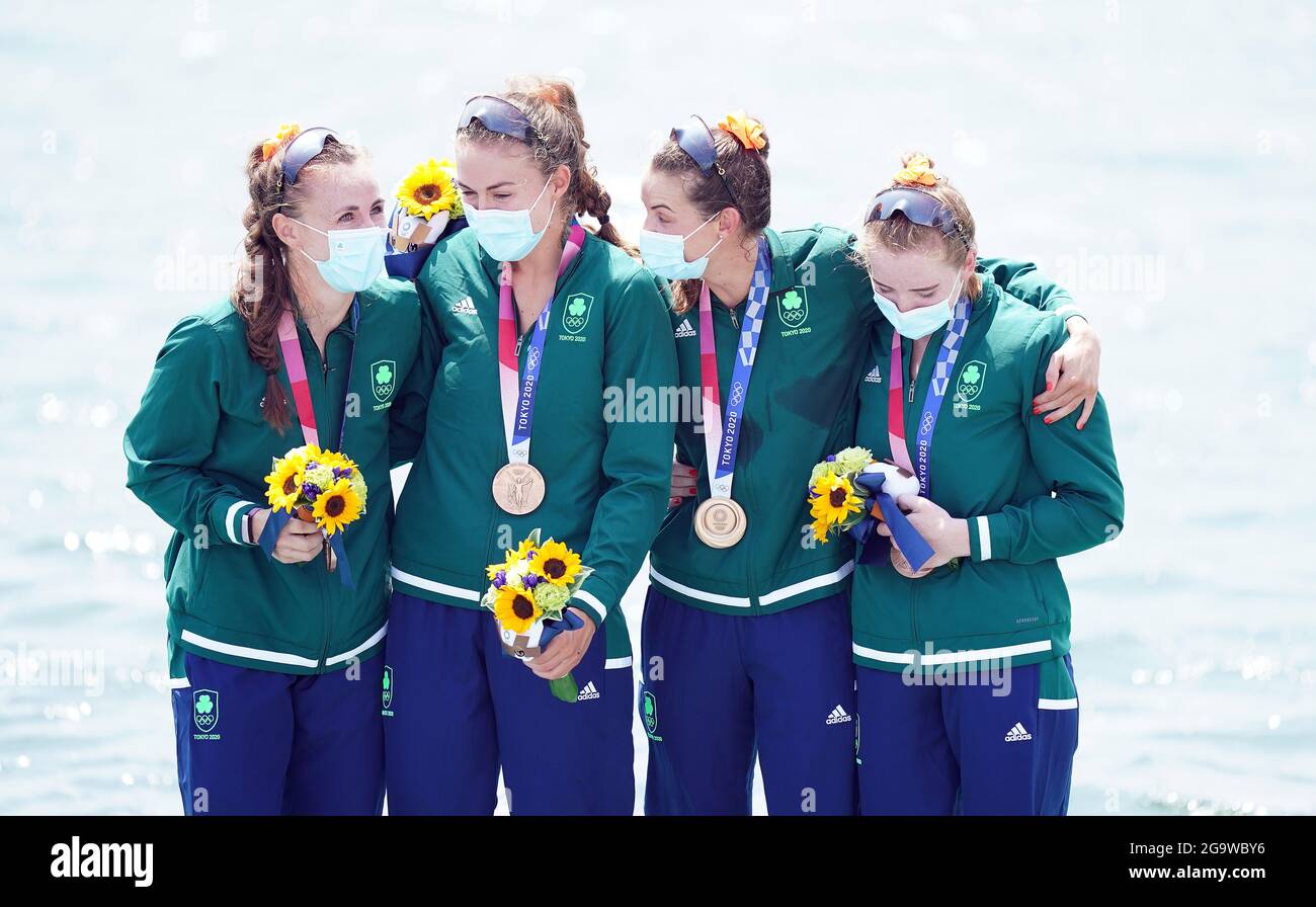 Republic of Ireland’s Emily Hegarty, Fiona Murtagh, Eimear Lambe and ...