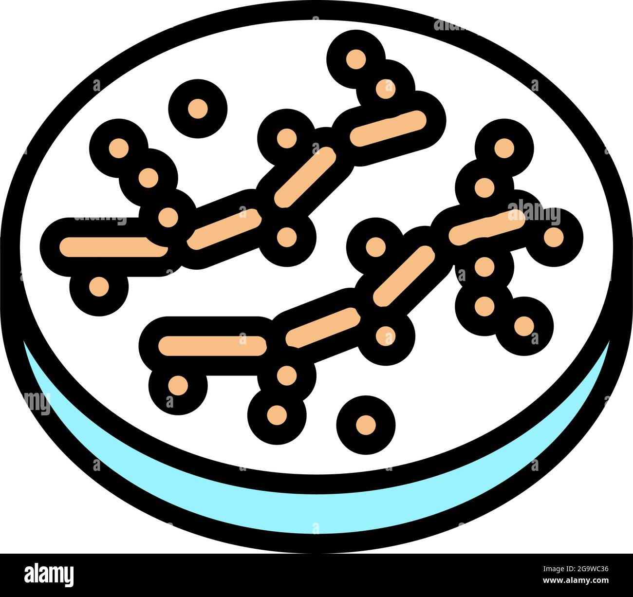 candida bacteria color icon vector illustration Stock Vector Image ...
