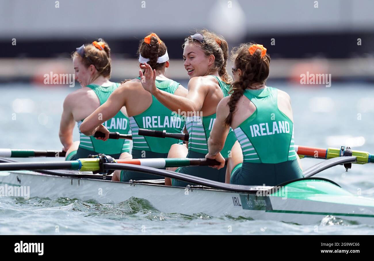 Republic of Ireland’s Emily Hegarty, Fiona Murtagh, Eimear Lambe and ...
