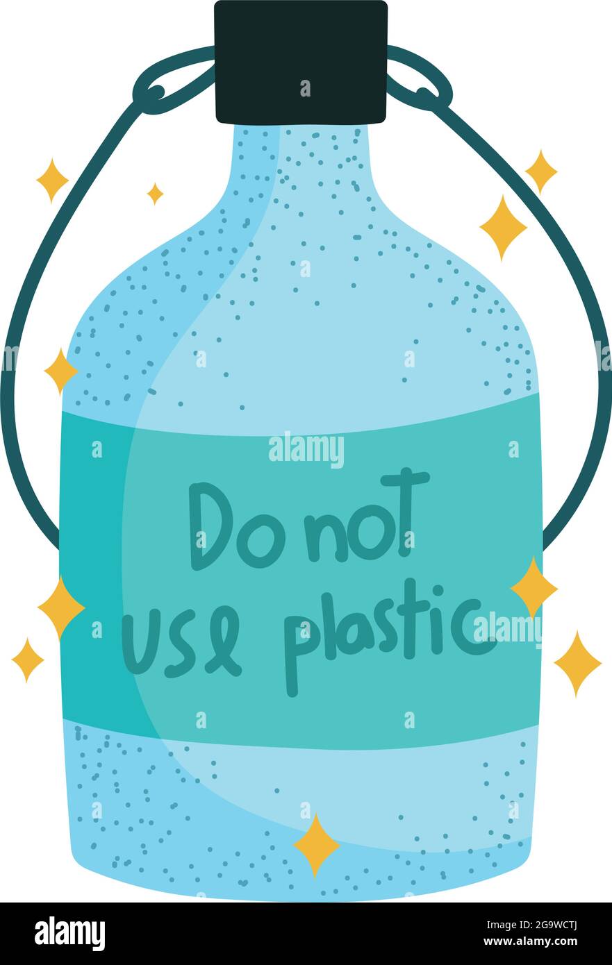 do not use plastic text bottle Stock Vector Image & Art - Alamy
