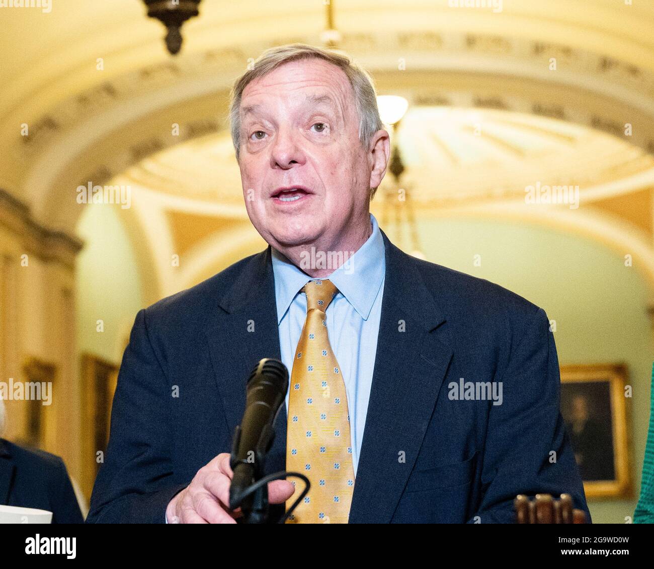 Washington, United States. 27th July, 2021. : U.S. Senator Dick Durbin ...