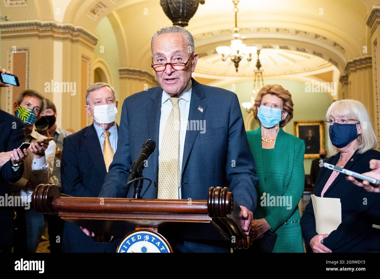 Washington, United States. 27th July, 2021. Senate Majority Leader ...
