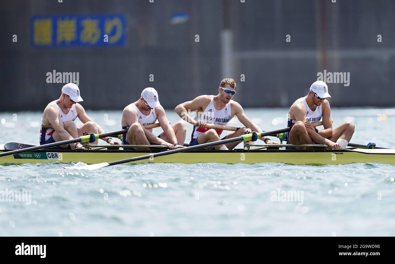 Great Britain's Oliver Cook, Matthew Rossiter, Rory Gibbs and Sholto ...