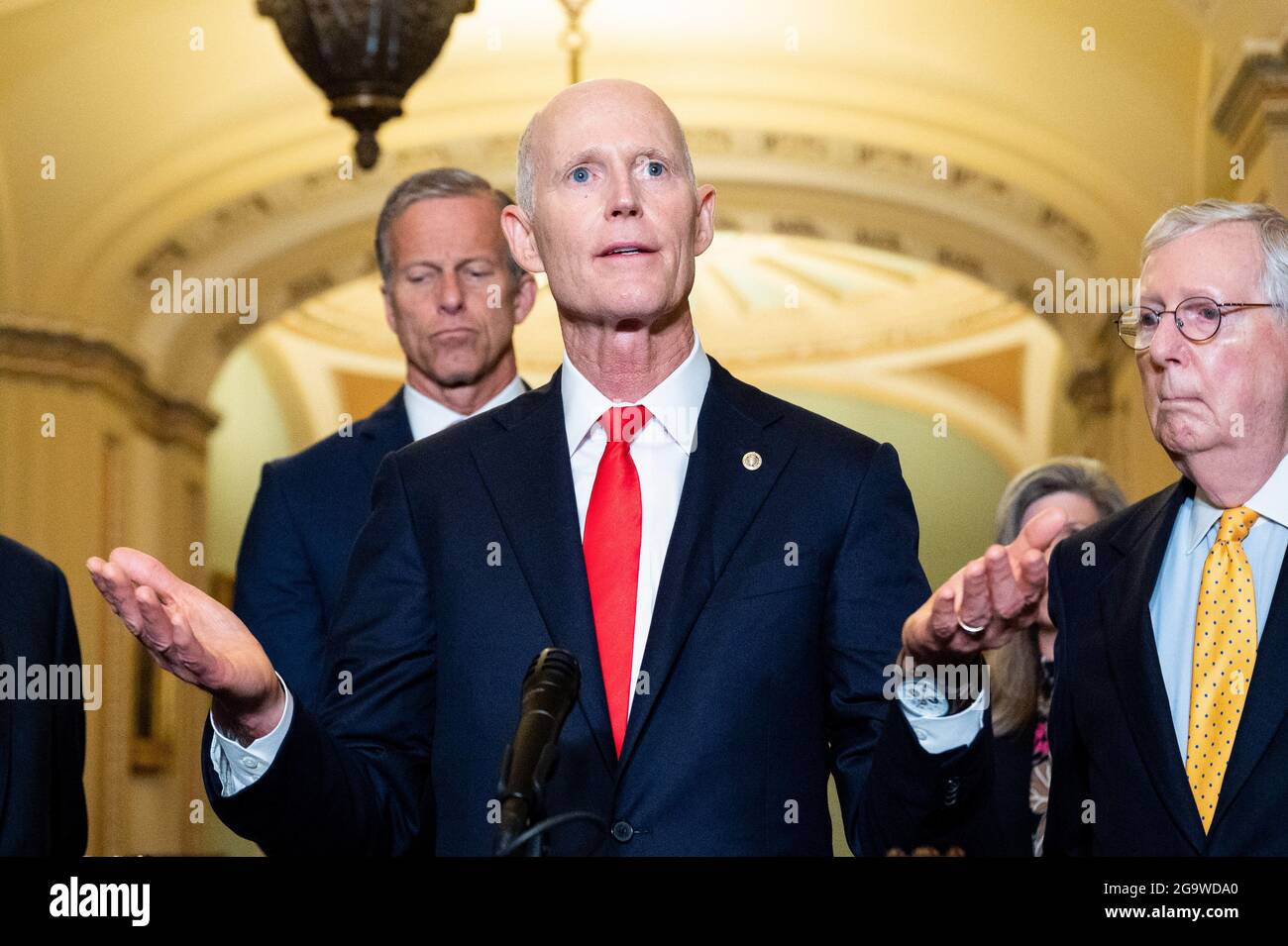 Washington, United States. 27th July, 2021. U.S. Senator Rick Scott (R ...
