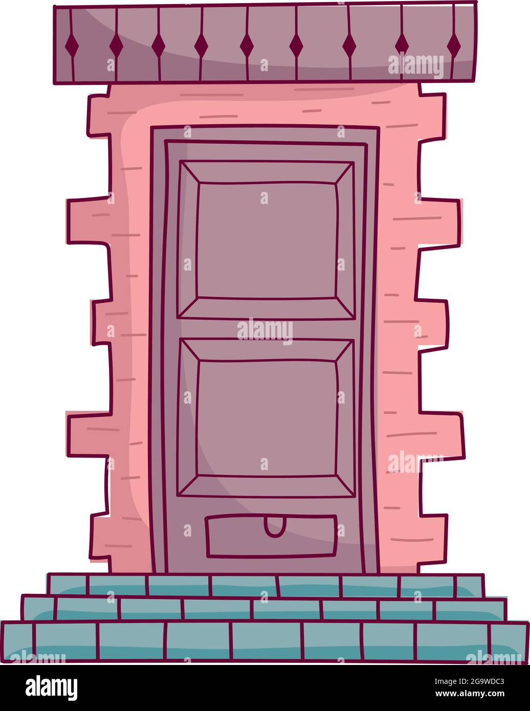 door bricks and steps Stock Vector Image & Art - Alamy