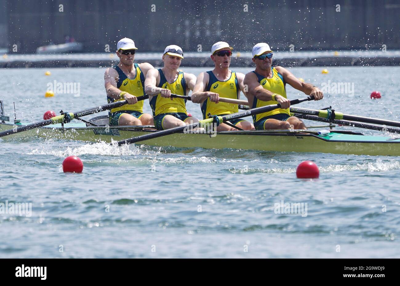 Tokyo, Japan. 28th July, 2021. Team Australia competes during rowing ...