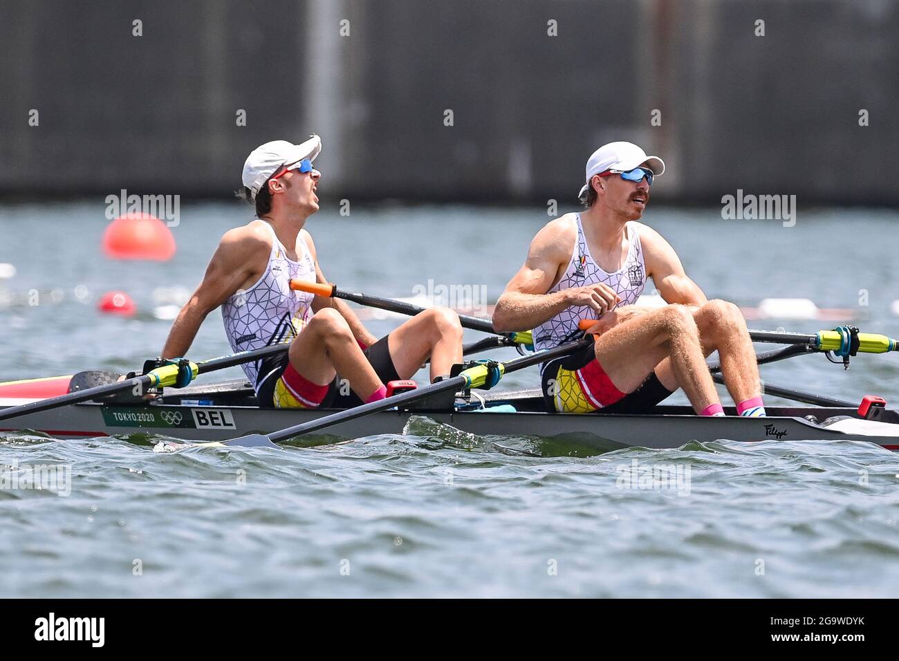 Belgian Niels Van Zandweghe and Belgian Tim Brys pictured in action ...
