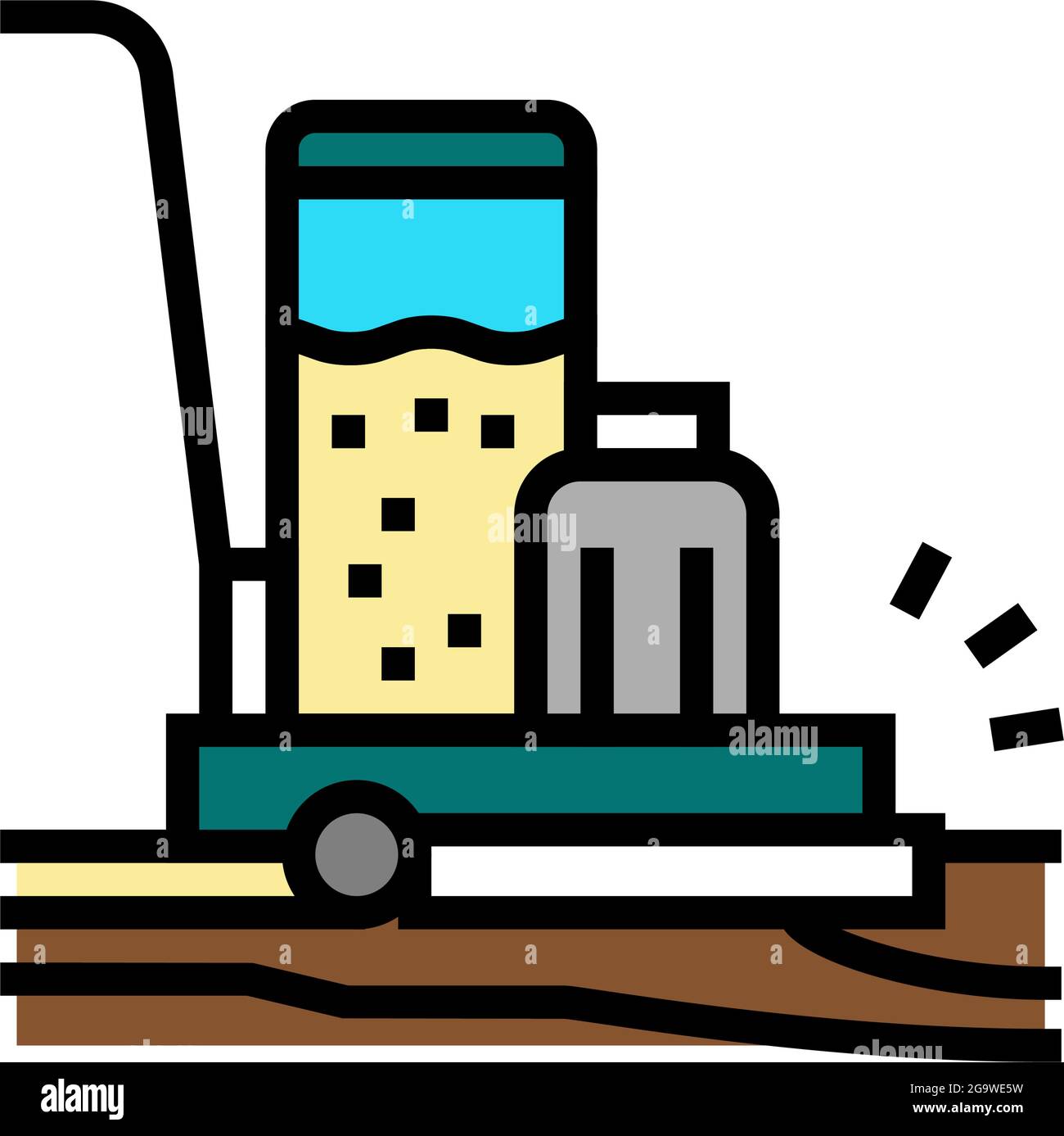 tool carrier trolley color icon vector illustration Stock Vector Image ...