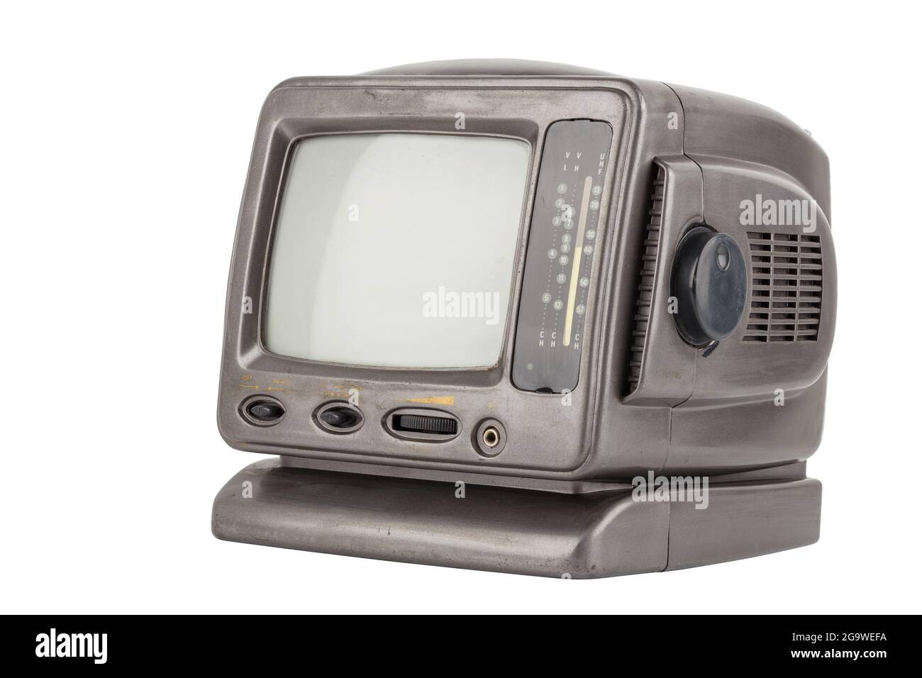 Old tv screen analog crt Cut Out Stock Images & Pictures - Alamy