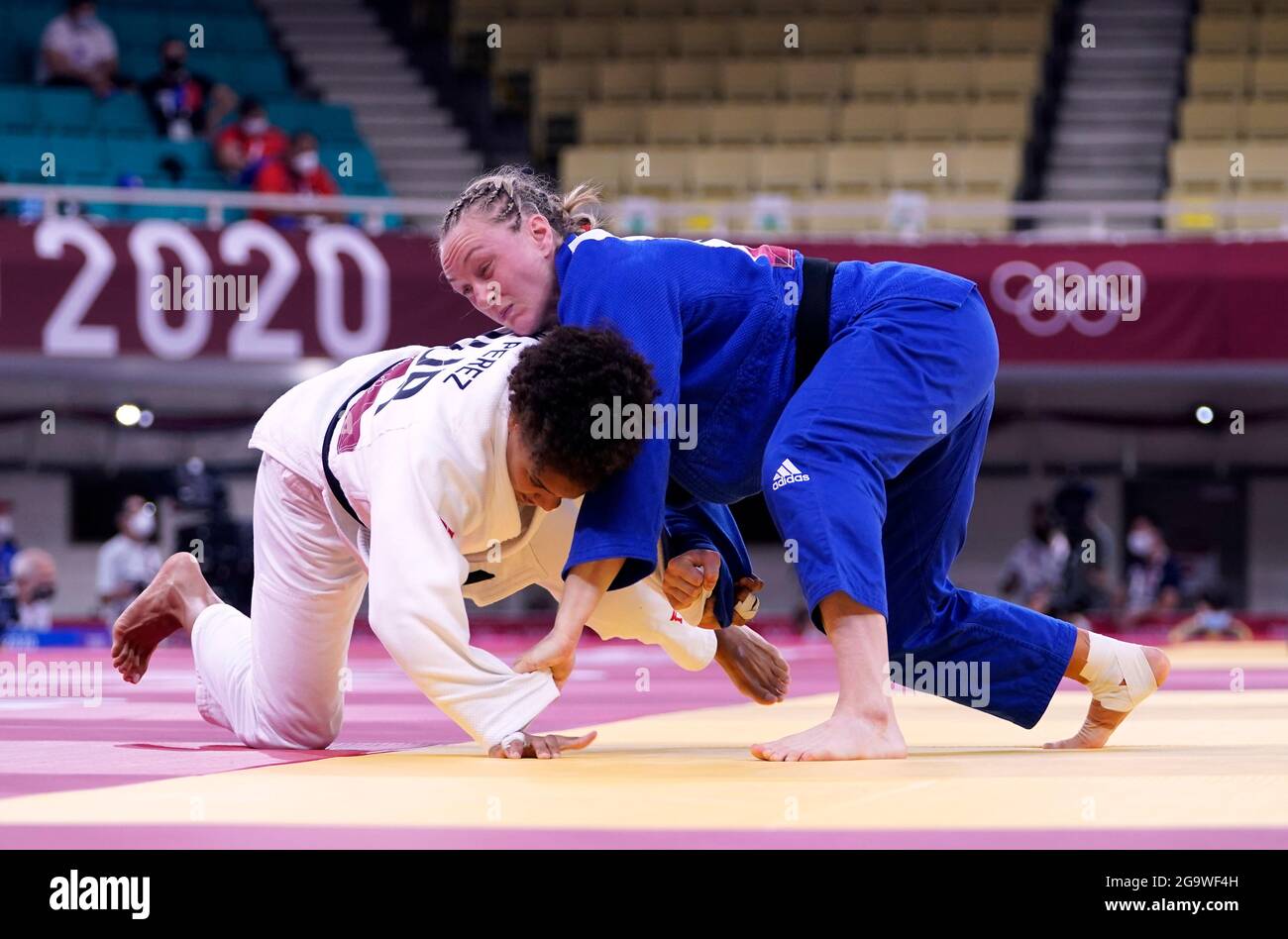 Great Britain's Gemma Howell in action against Puerto Rico’s Maria ...