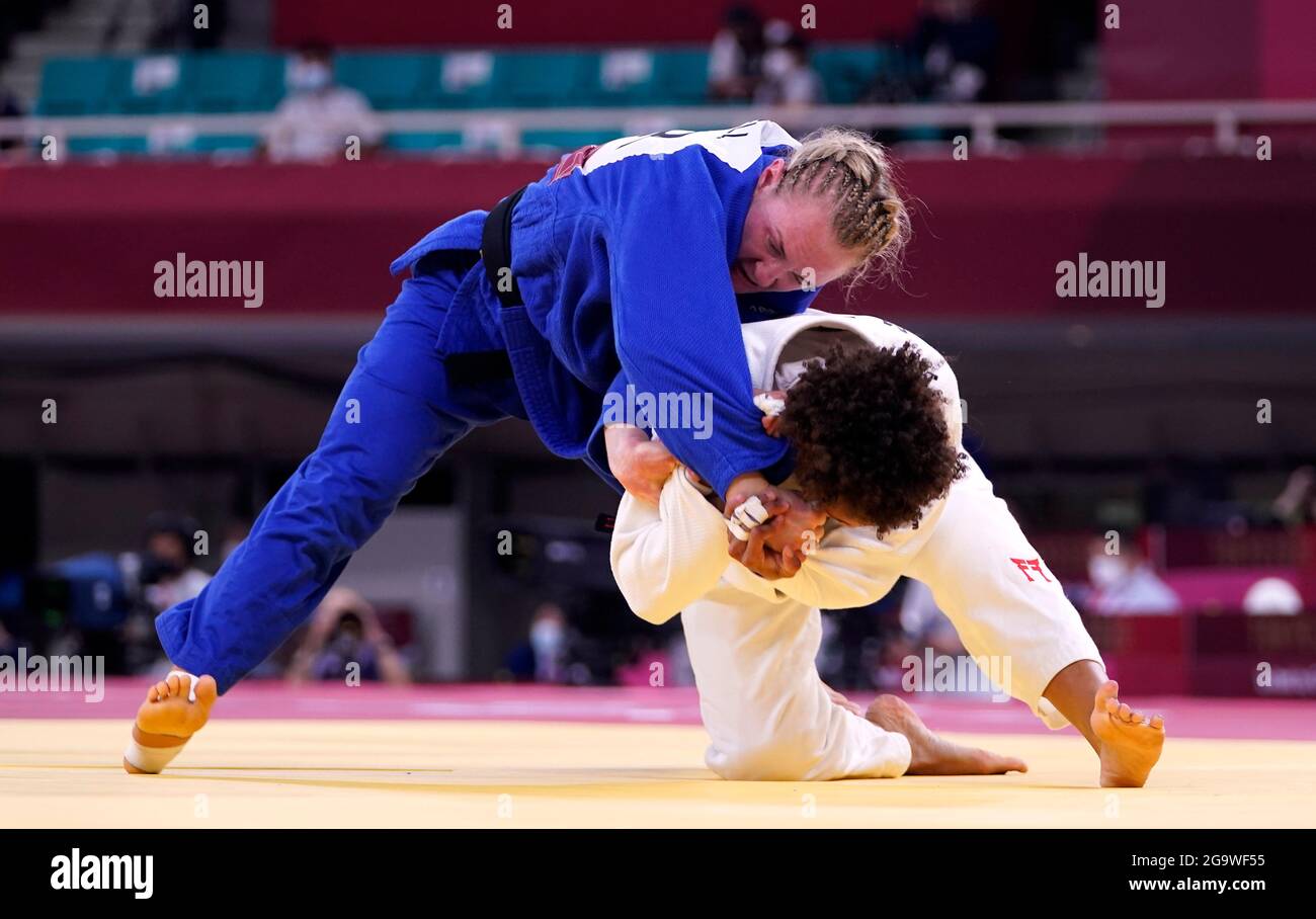 Great Britain's Gemma Howell in action against Puerto Rico’s Maria ...