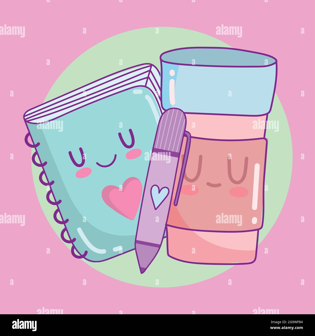 school cute book Stock Vector Image & Art - Alamy