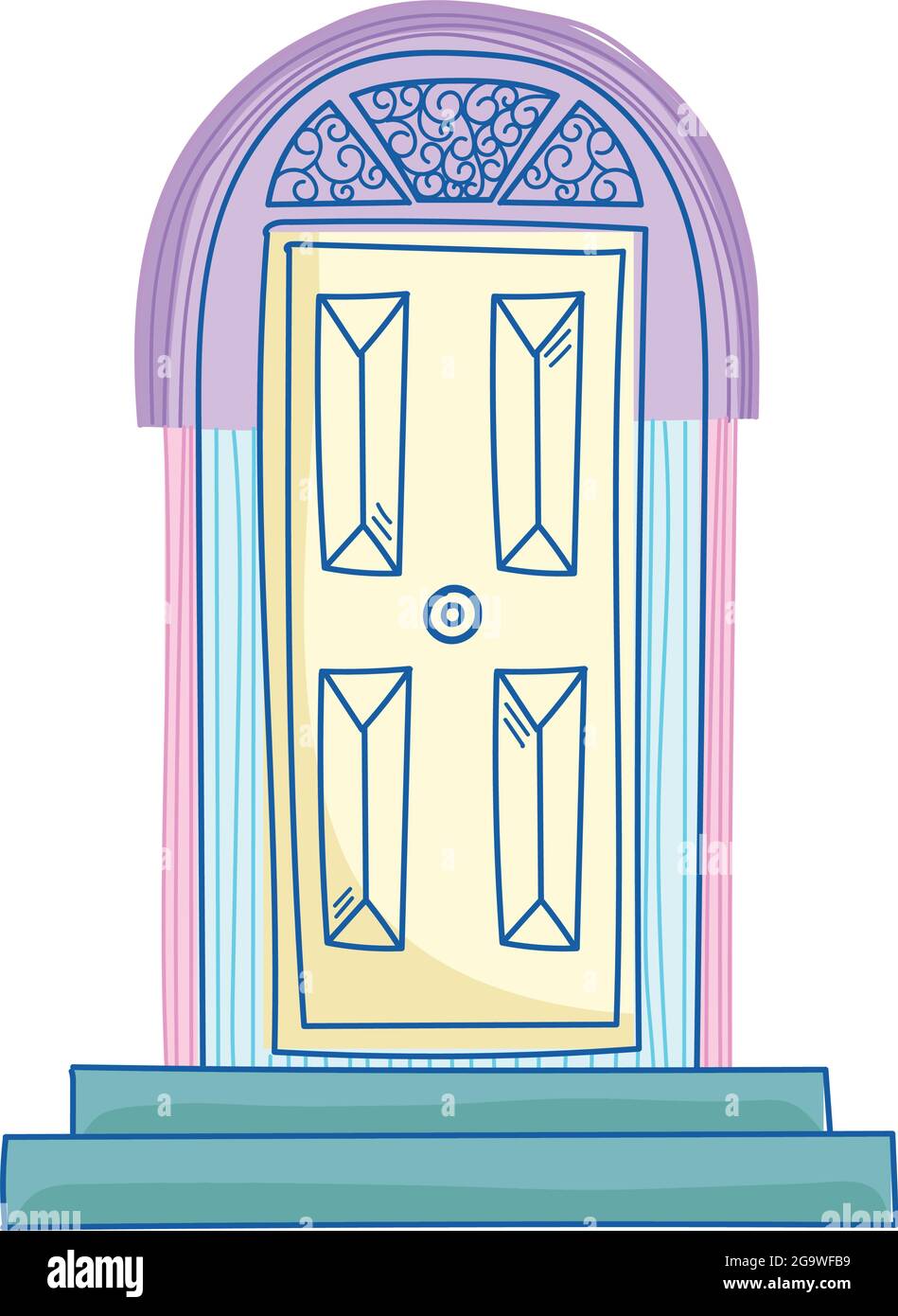 Doorstep step Stock Vector Images - Alamy