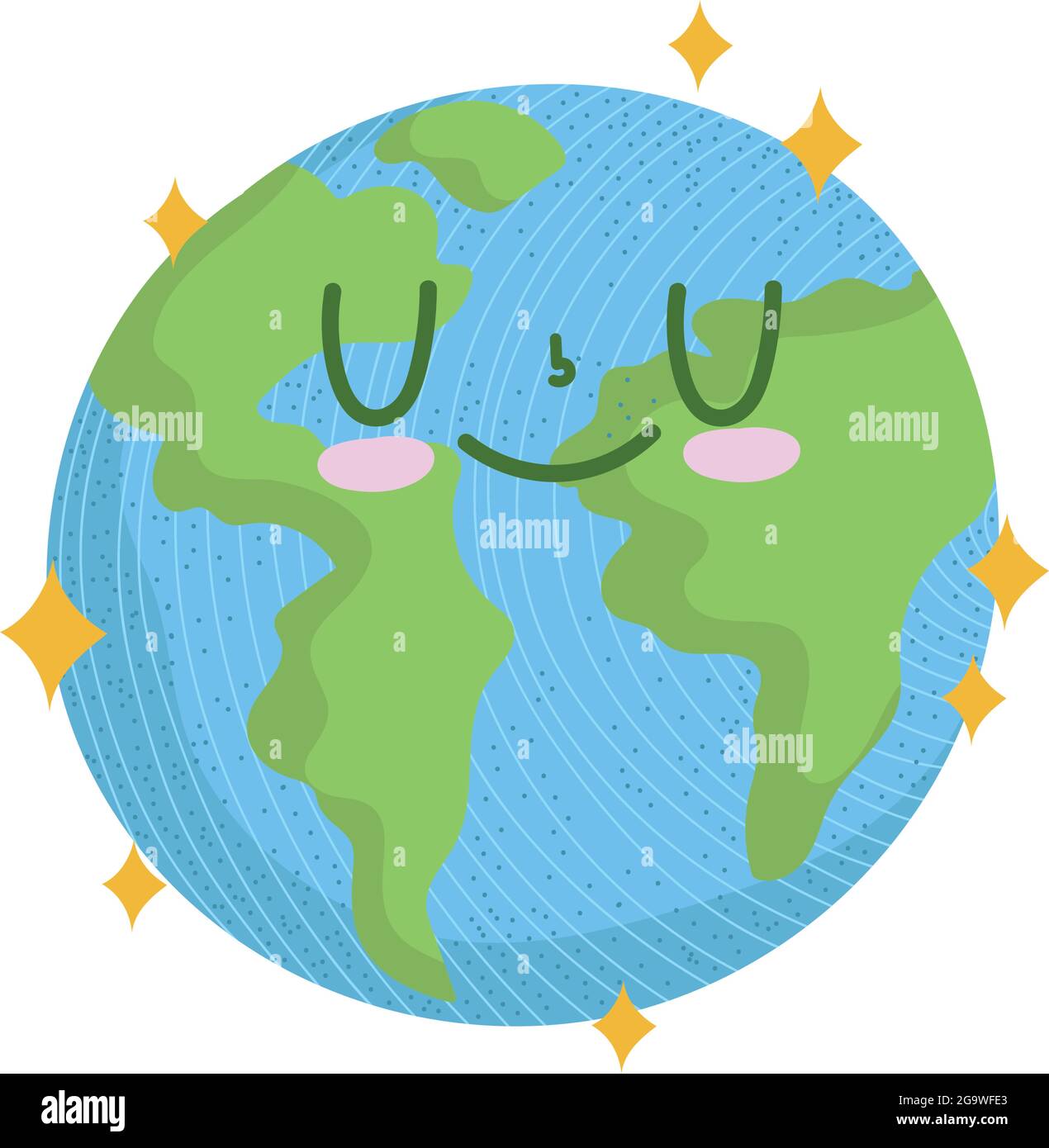cute earth planet Stock Vector Image & Art - Alamy