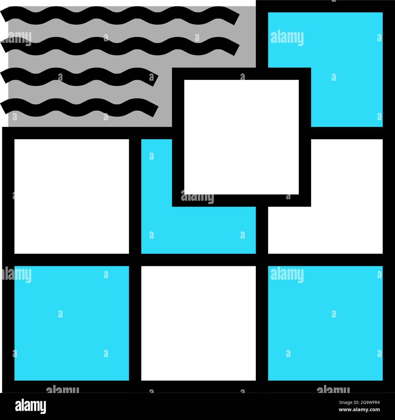 ceramic tile color icon vector illustration Stock Vector Image & Art ...