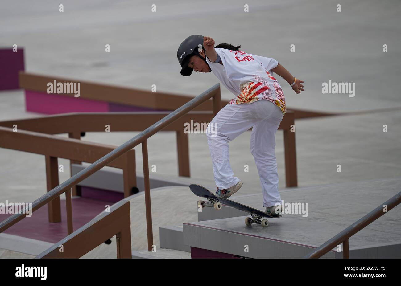 Ariake Urban Park, Tokyo, Japan. 26th July, 2021. Wenhui Zeng during ...
