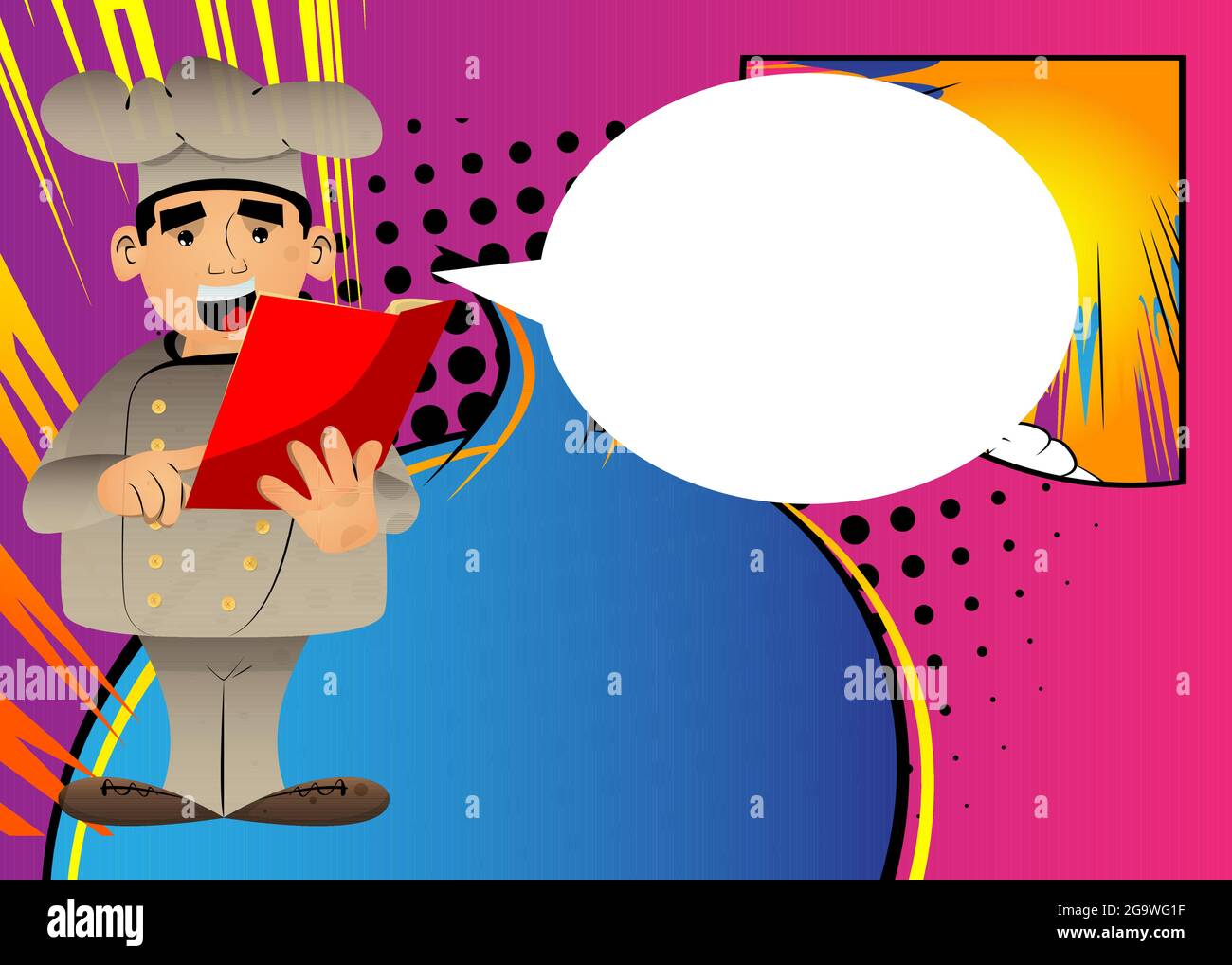 Professional chef teaching Stock Vector Images - Alamy