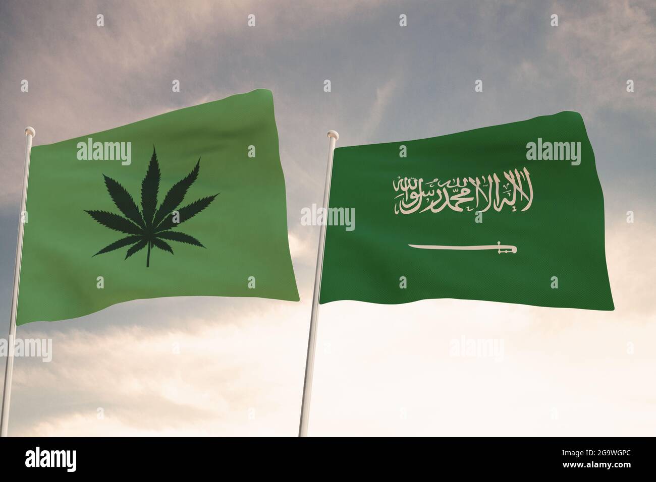 Interesting Flags of SAUDI ARABIA and that of the legalization of ...
