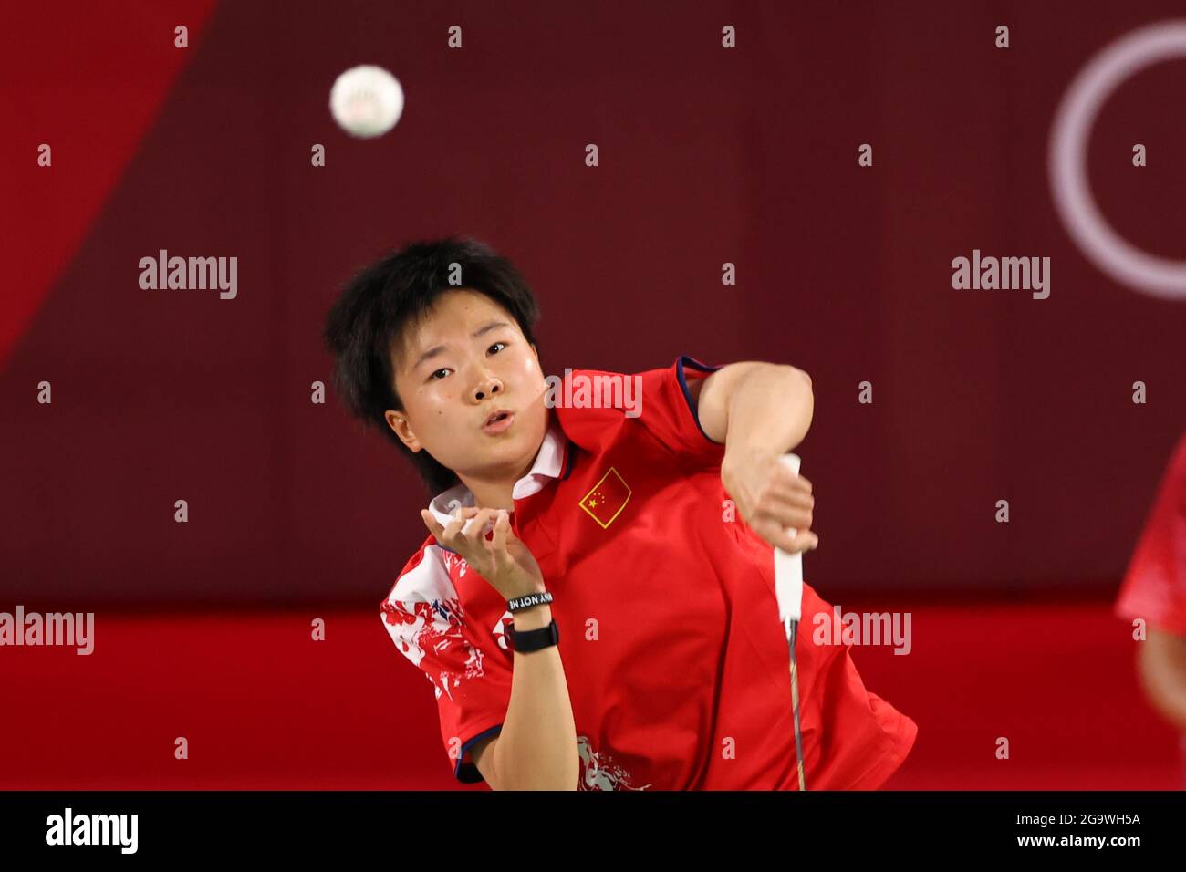 Tokyo, Japan. 28th July, 2021. HE Bing Jiao (CHN) Badminton : Women's ...