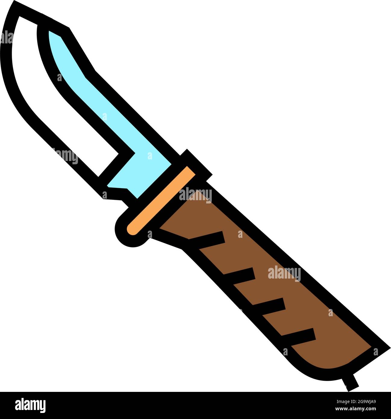hunting knife color icon vector illustration Stock Vector Image & Art ...