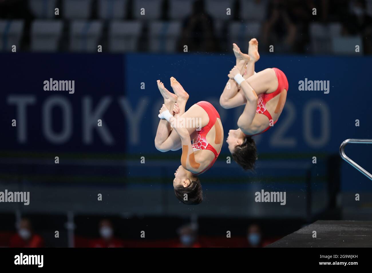 Tokyo, Japan. 27th July, 2021. CHEN Yuxi, ZHANG Jiaqi (CHN) Diving ...