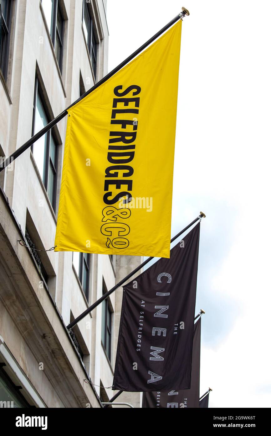 London, UK. 27th July, 2021. Selfridges flagship store seen in Oxford ...