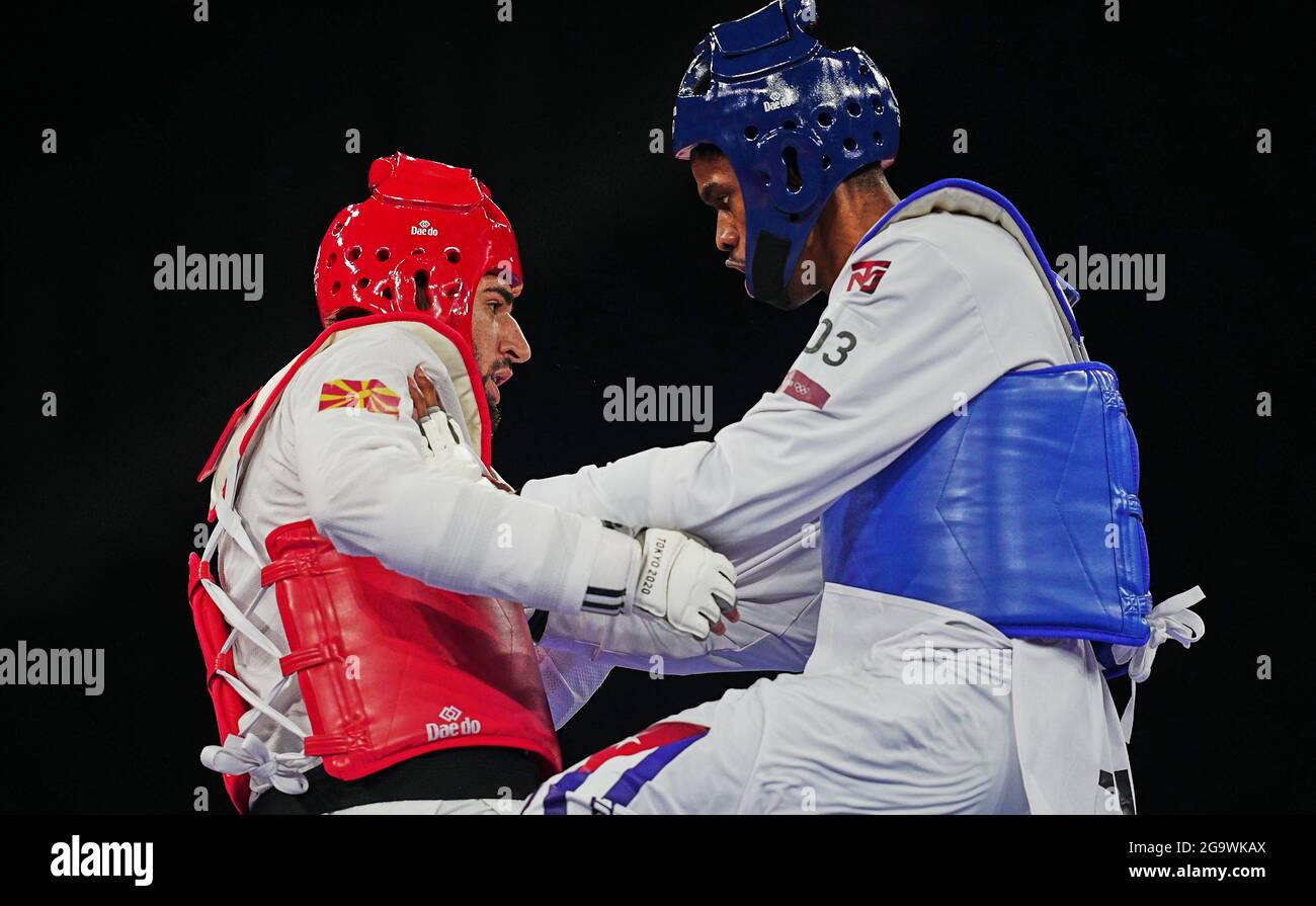 July 27, 2021: Alba Castillo from Cuba and Dejan Georgievski from ...