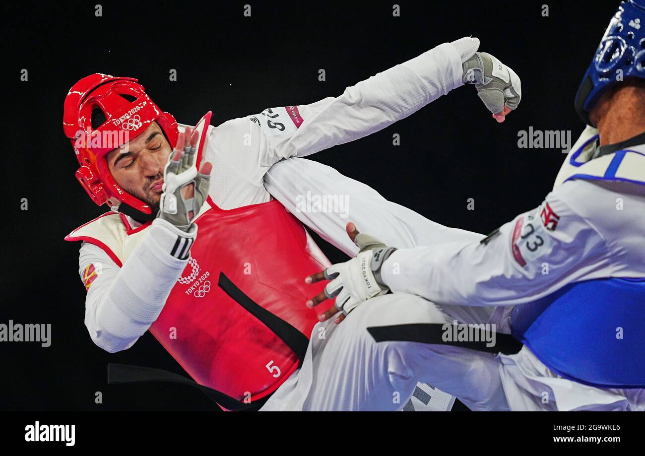 July 27, 2021: Alba Castillo from Cuba and Dejan Georgievski from ...