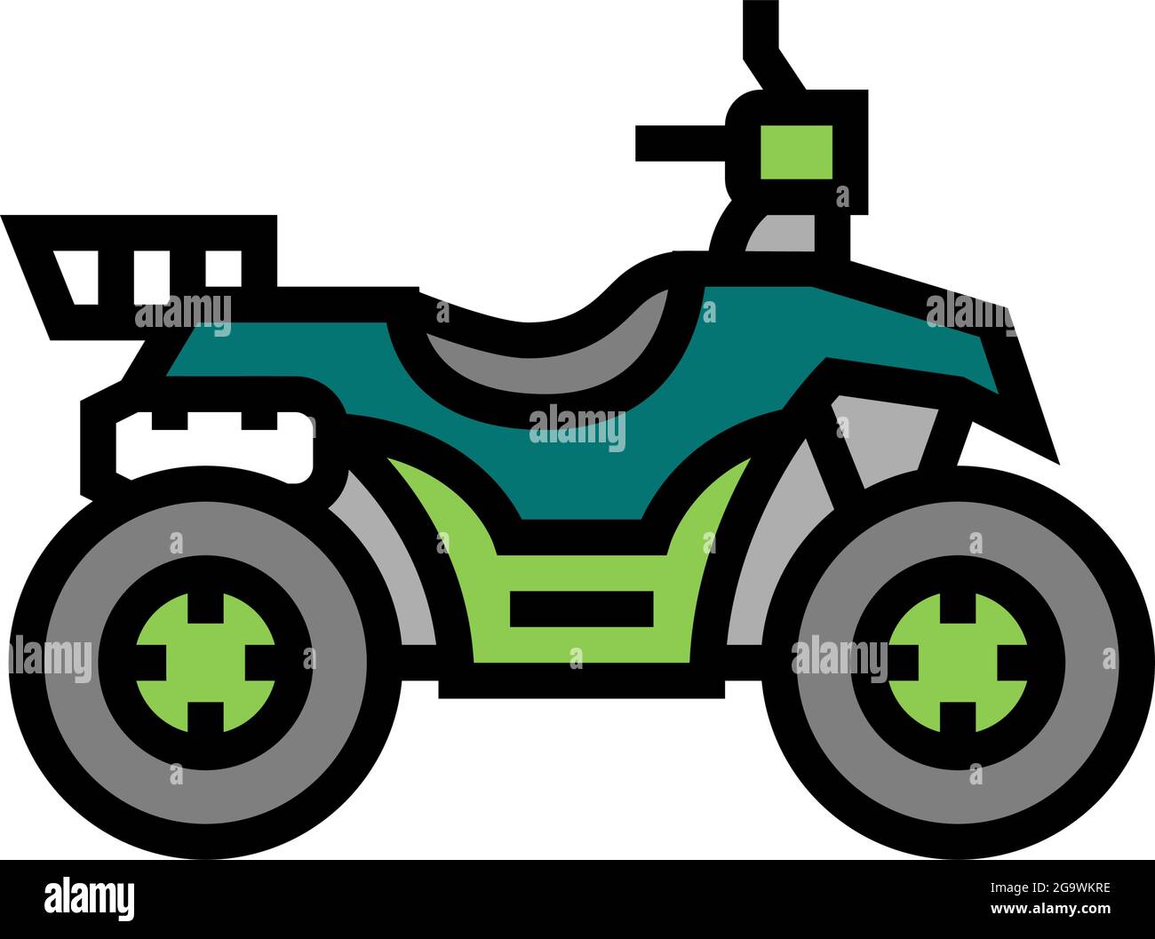 hunting atv color icon vector illustration Stock Vector Image & Art - Alamy