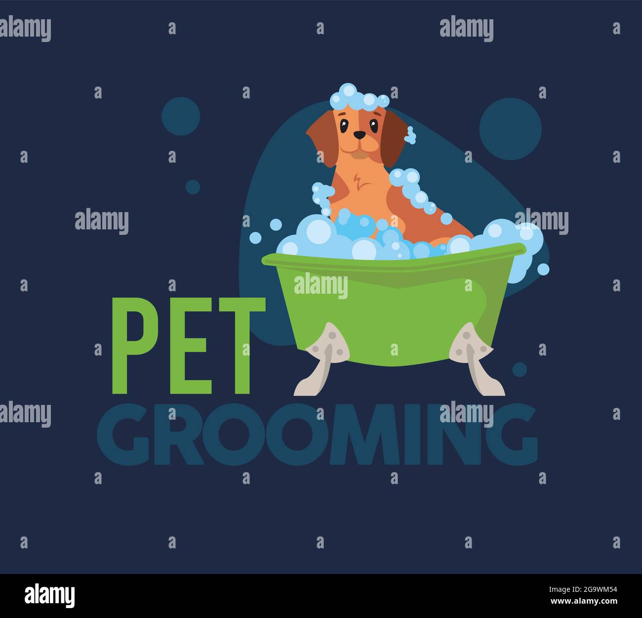 Pet grooming of dog cartoon Stock Vector Image & Art - Alamy