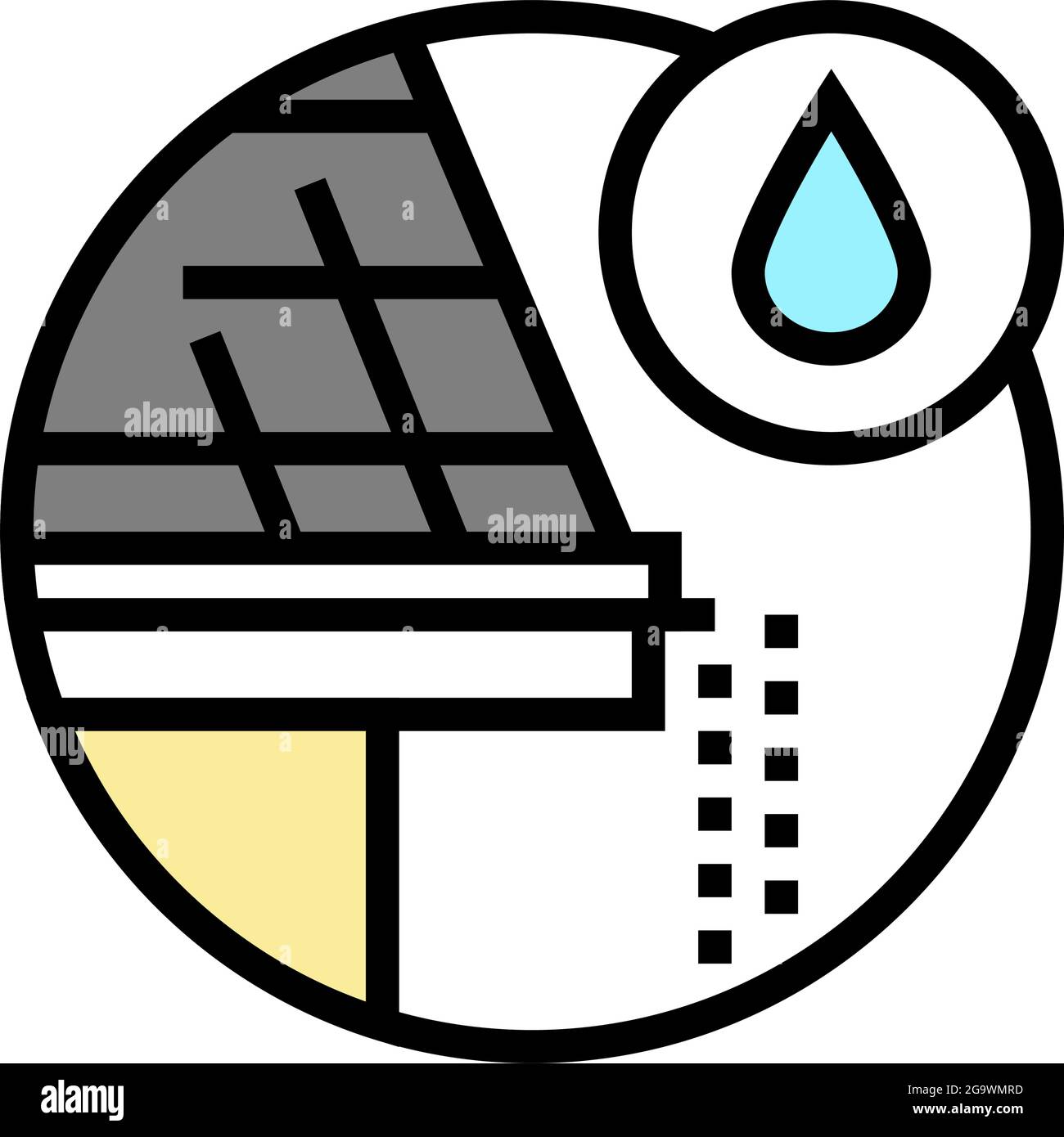 drip edge color icon vector illustration Stock Vector Image & Art - Alamy