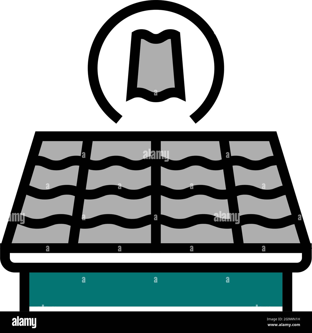 slate roof color icon vector illustration Stock Vector Image & Art - Alamy
