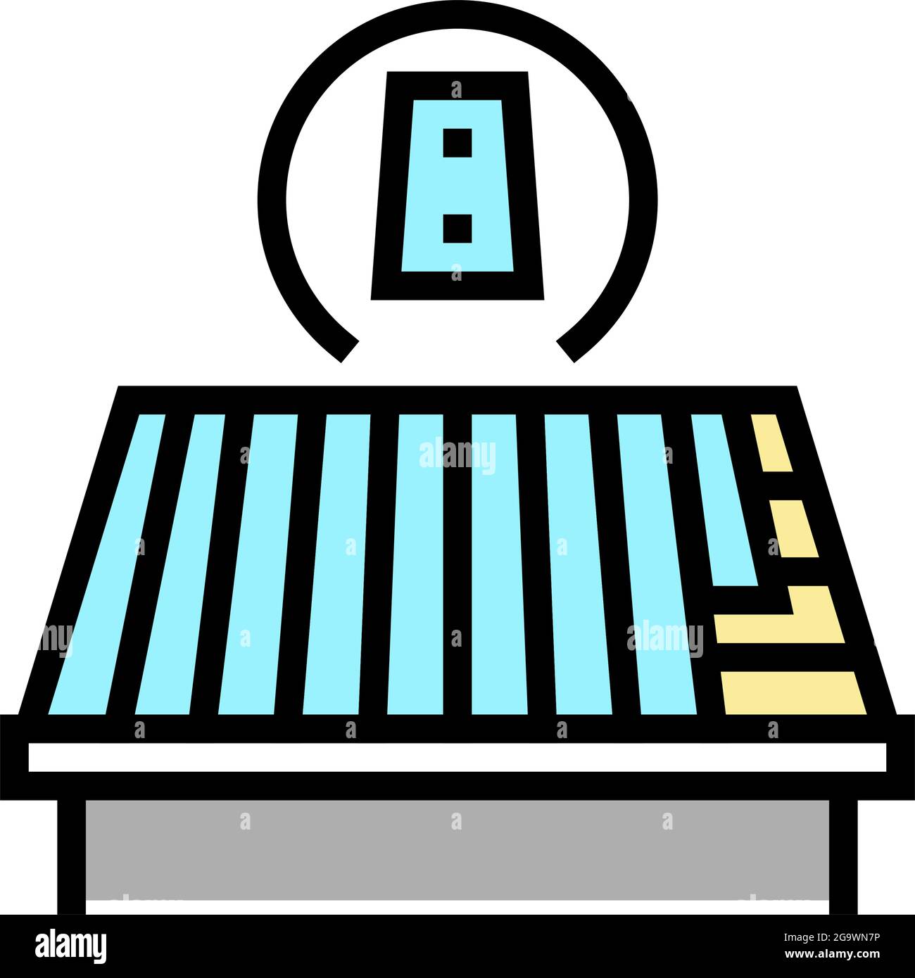 metal roof color icon vector illustration Stock Vector Image & Art - Alamy