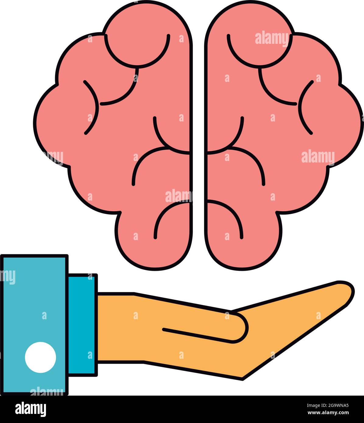 hand lifting brain Stock Vector Image & Art - Alamy