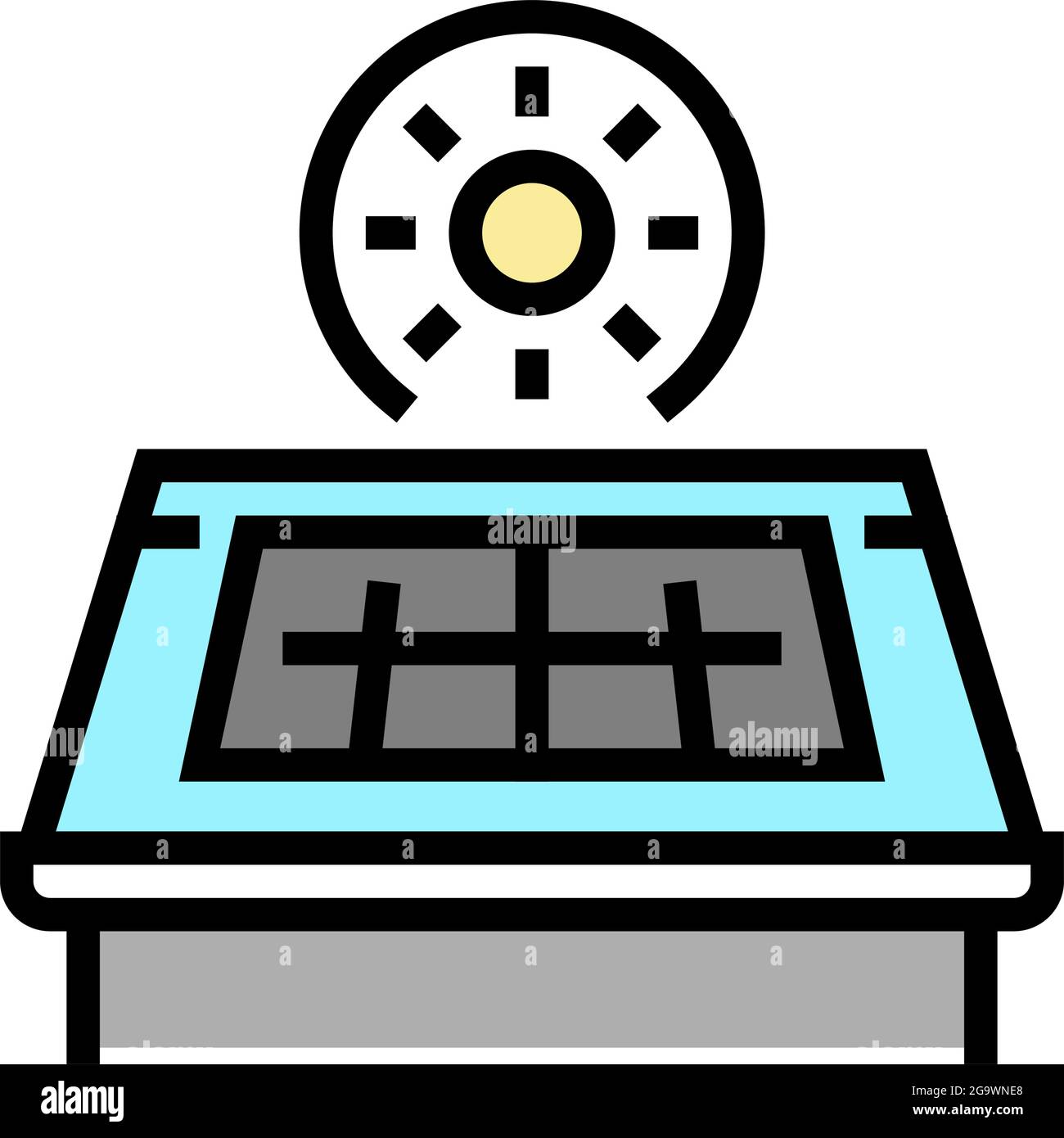 solar panel installation color icon vector illustration Stock Vector ...