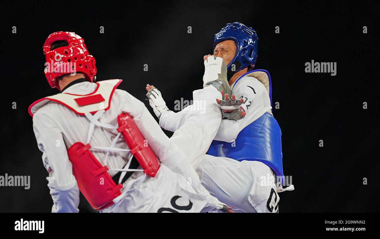 July 27, 2021: Hongyi sun from China and Vladislav Larin from RCO ...