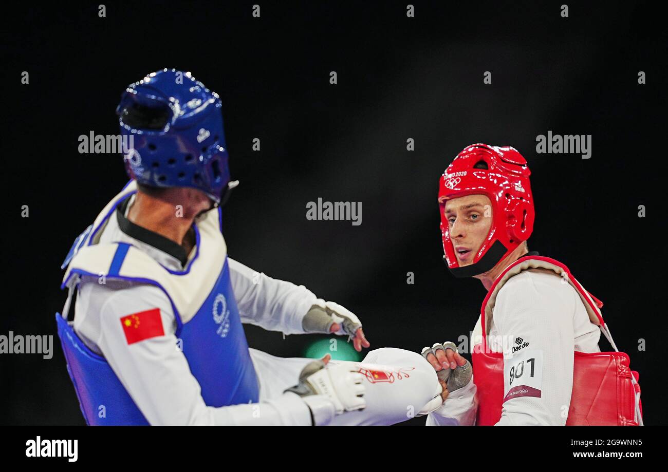 July 27, 2021: Hongyi sun from China and Vladislav Larin from RCO ...