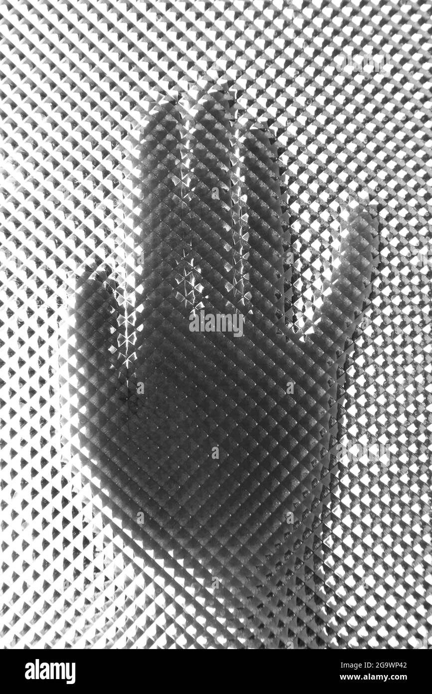 Silhouette of hand, close up Stock Photo - Alamy