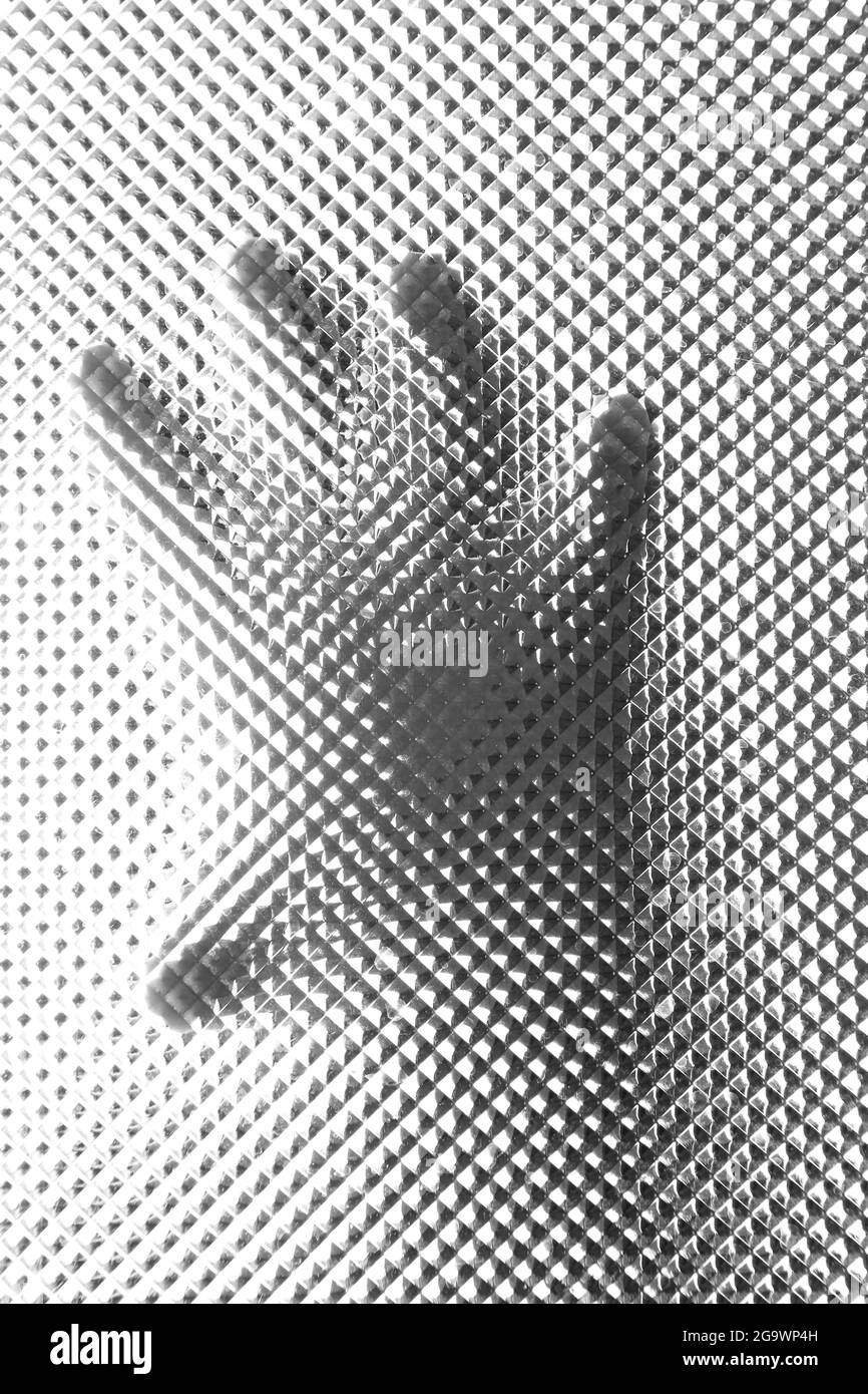 Silhouette of hand, close up Stock Photo - Alamy